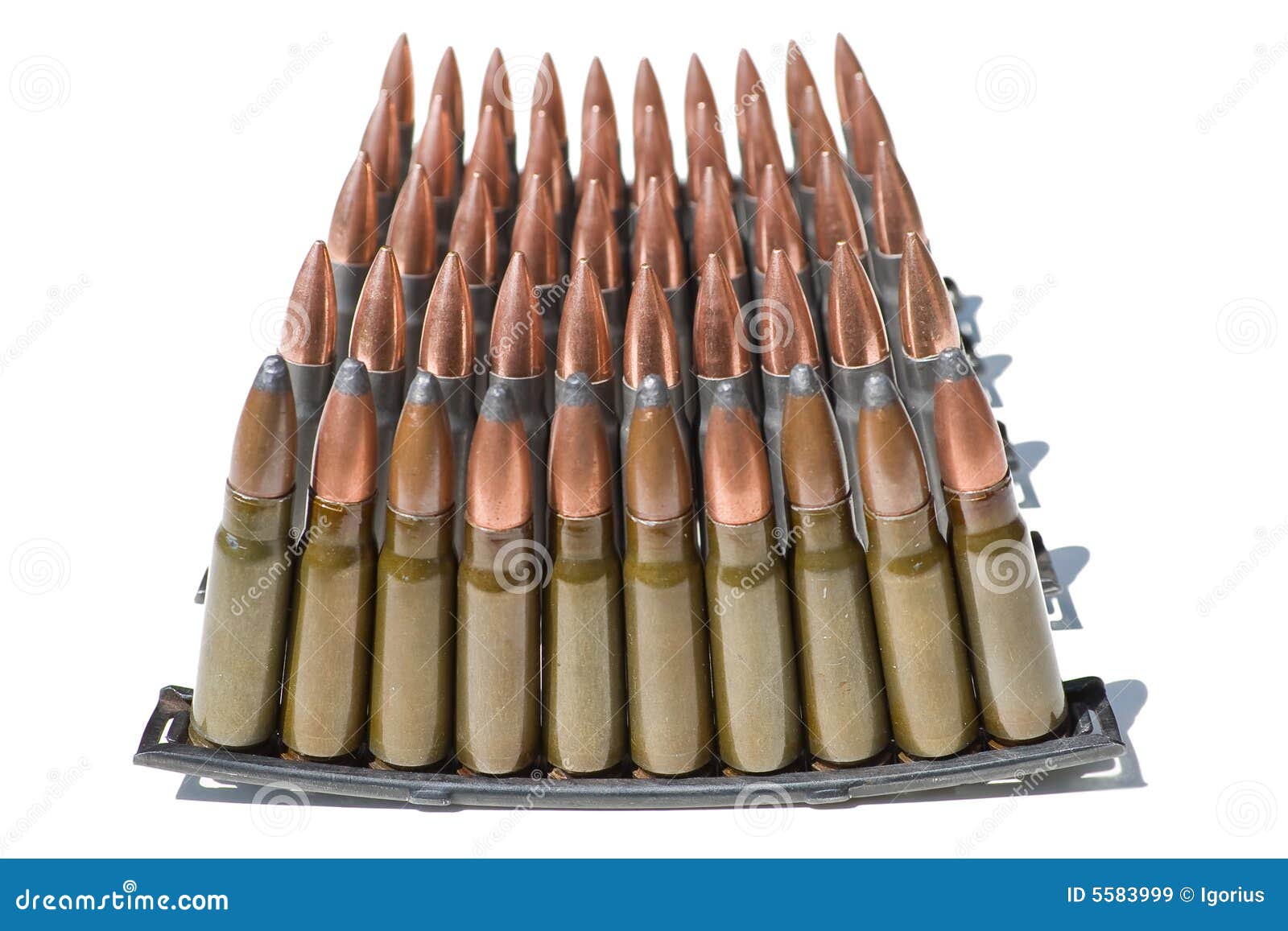 Ammunition stock image. Image of bullet, payload, isolated - 5583999