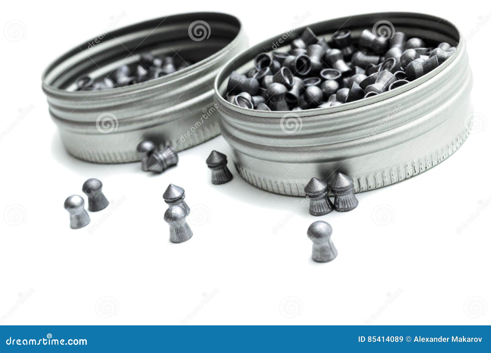 Ammunition for Air Rifle of Various Types Stock Image - Image of metal ...