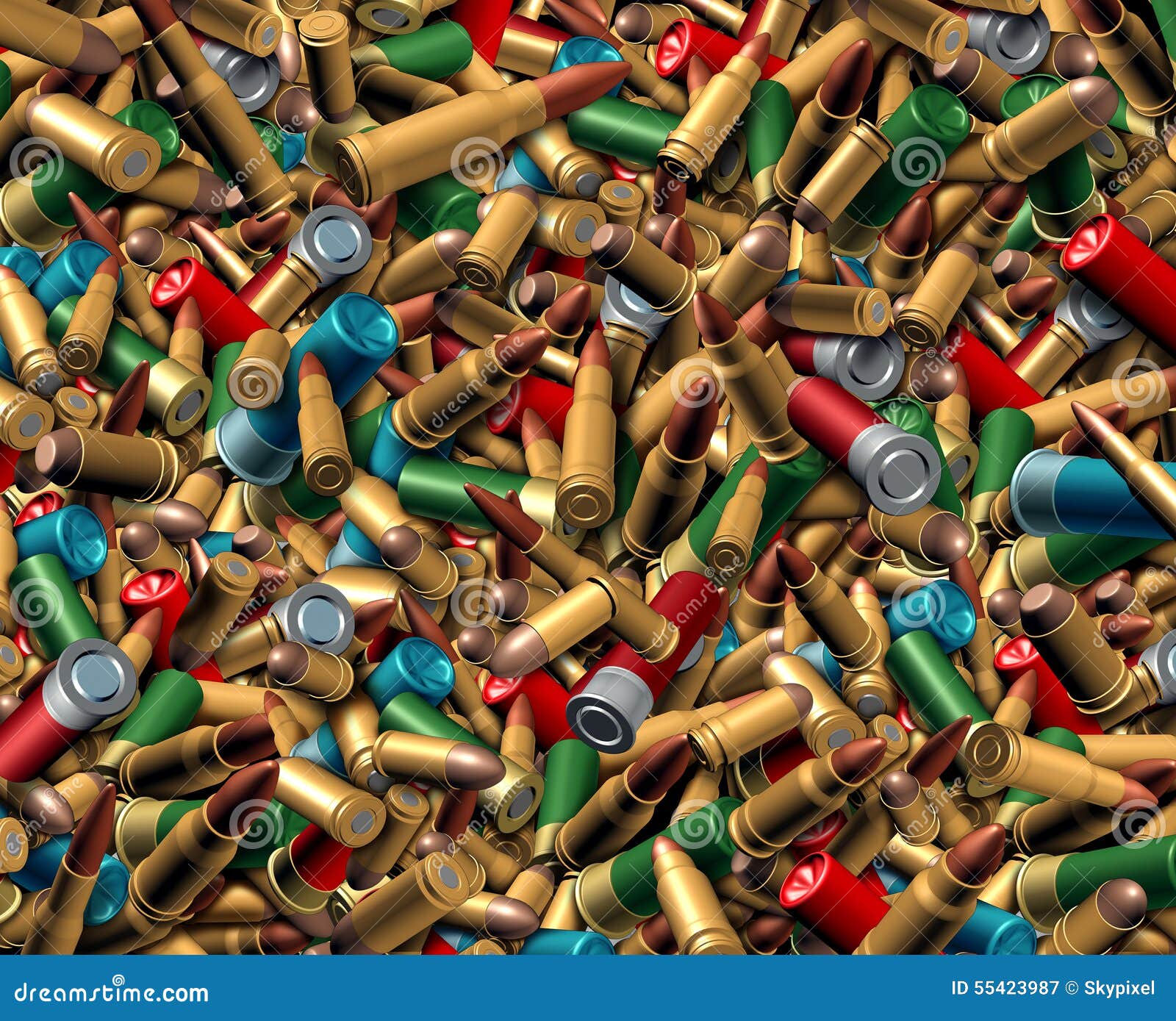 Ammunition Bullets Background Stock Illustration - Illustration of ...
