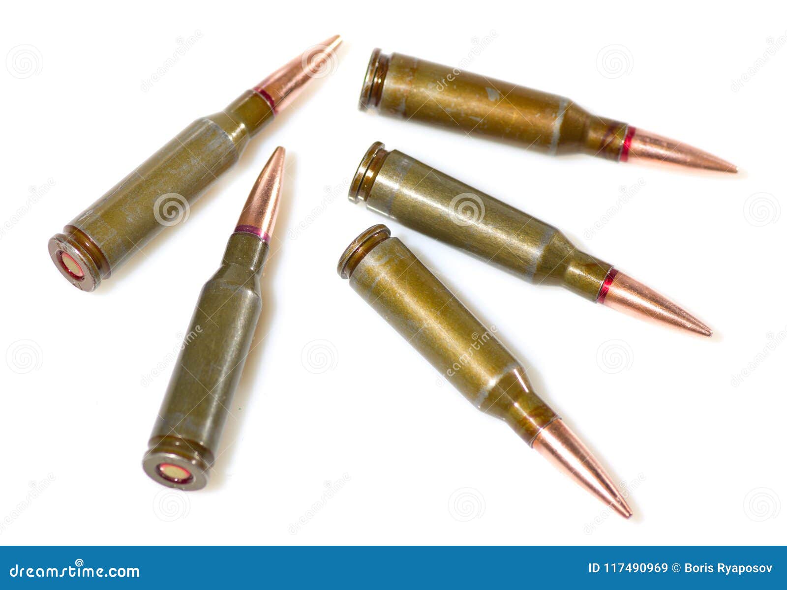 Ammunition Cartridges on White Stock Image - Image of army, shoot ...