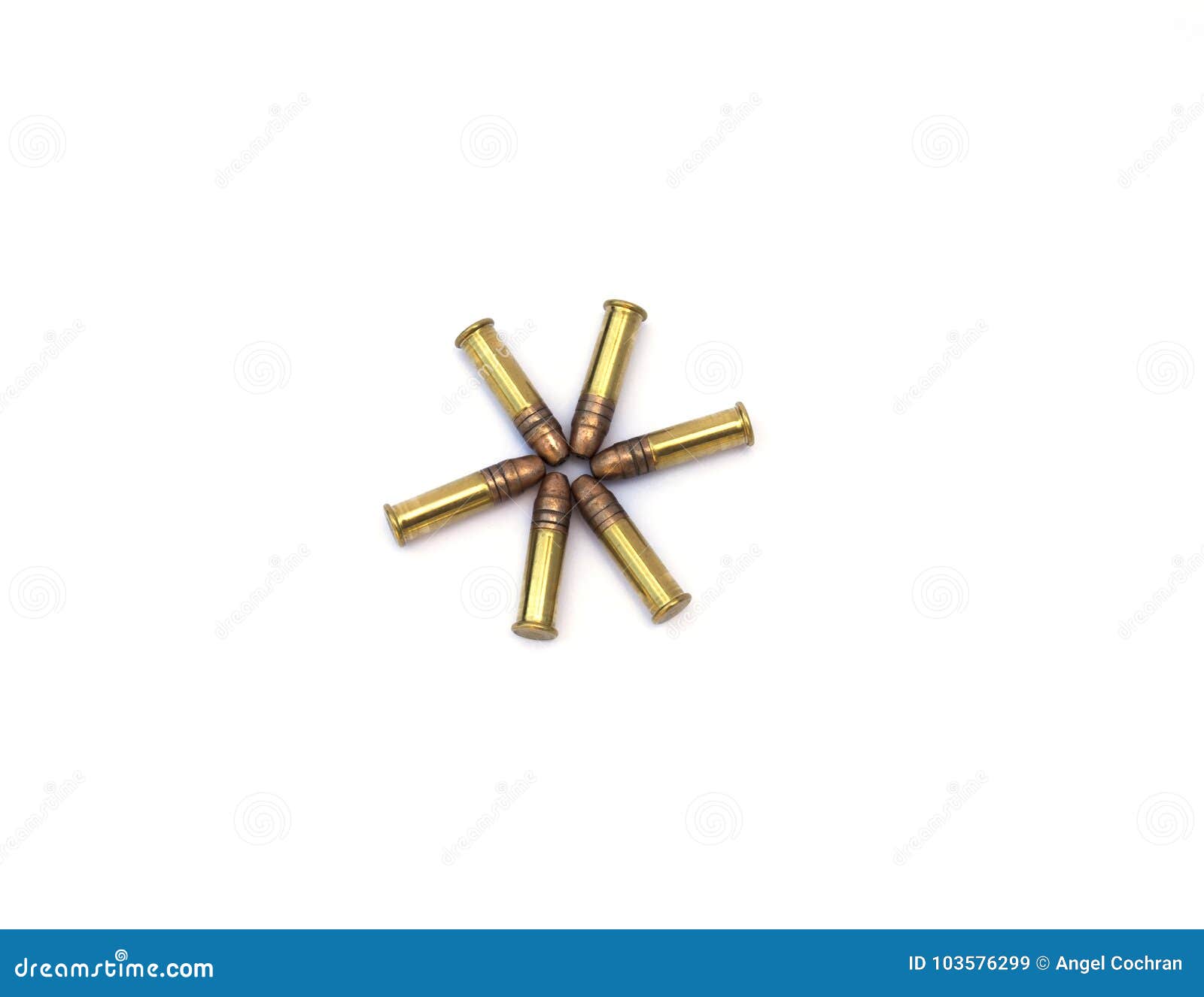 Bullets placed in a circle stock image. Image of shoot - 103576299