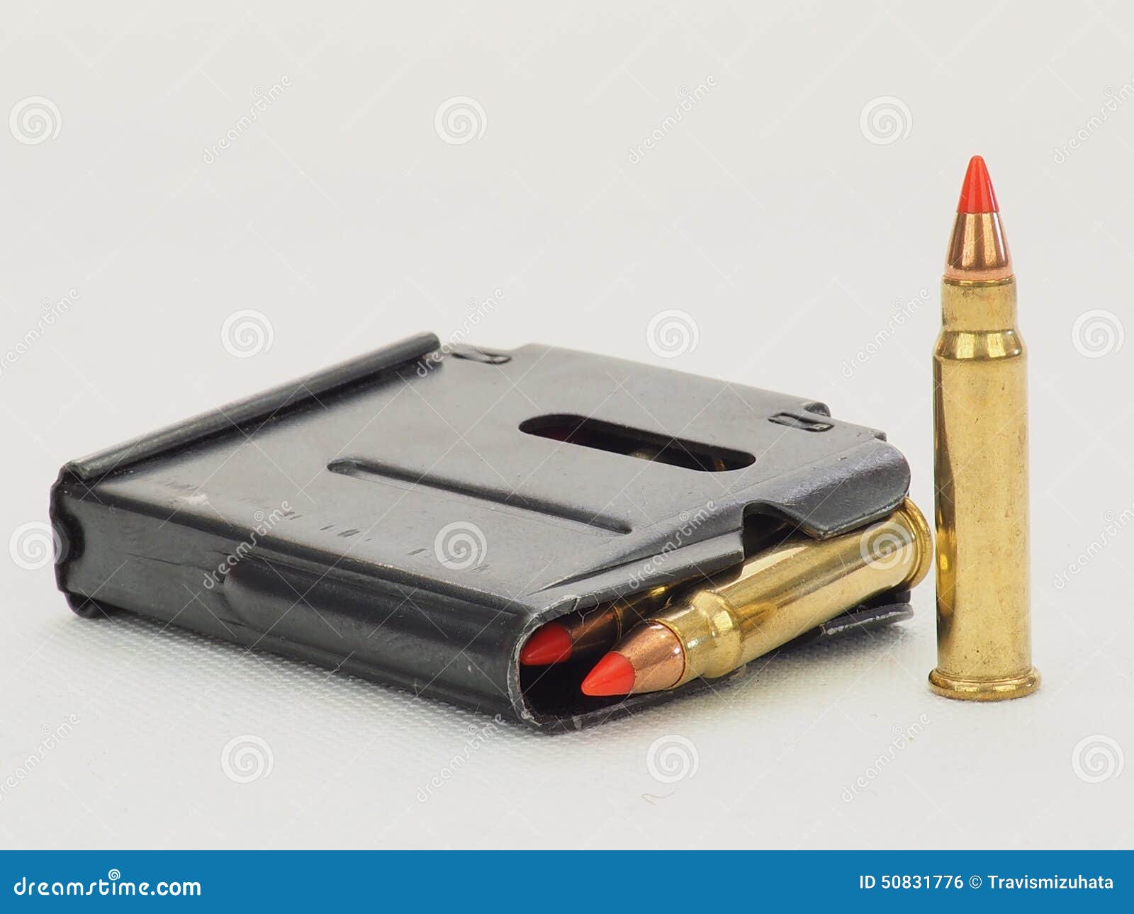 Ammunition in mag stock photo. Image of bullets, metal - 50831776