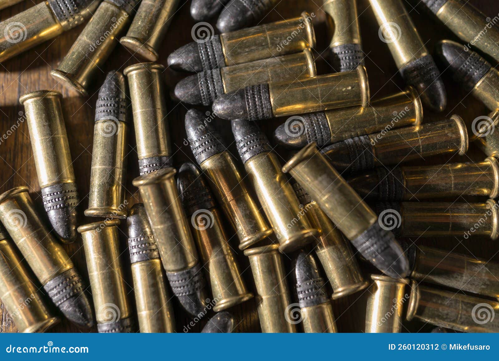 22 ammunition rounds stock photo. Image of rimfire, cartridge - 260120312