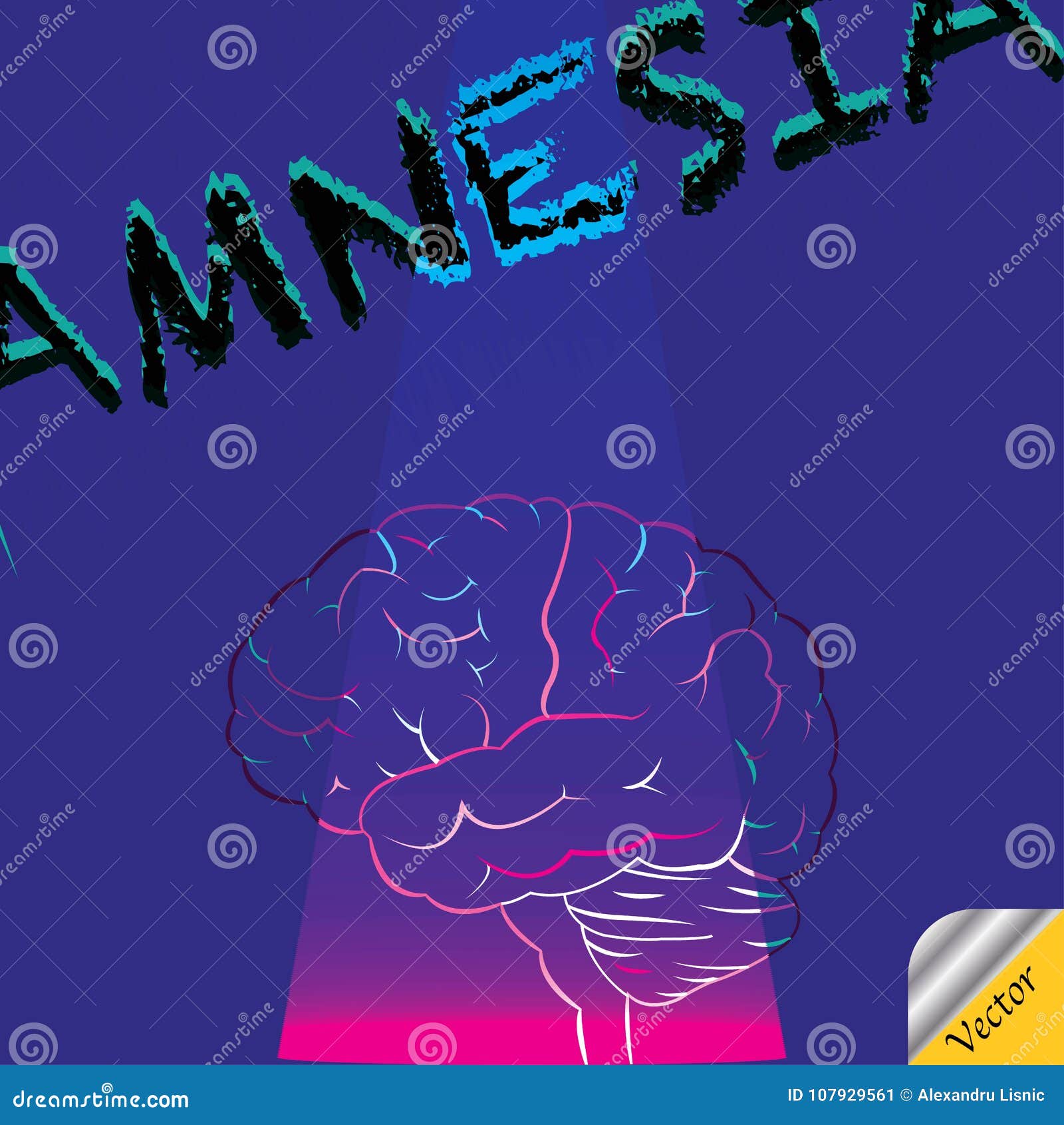 Amnesia, Memory Loss. Head With Question Mark Vector Illustration ...