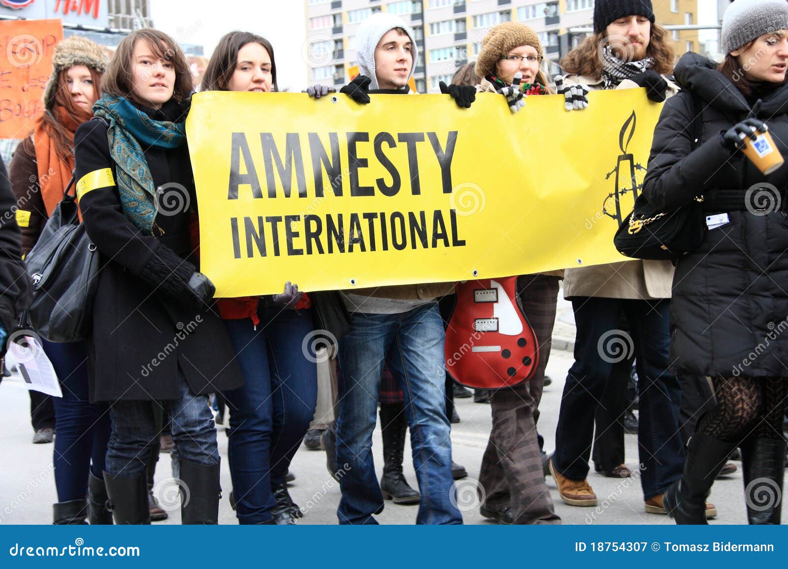 Amnesty International editorial photography. Image of warsaw - 18754307