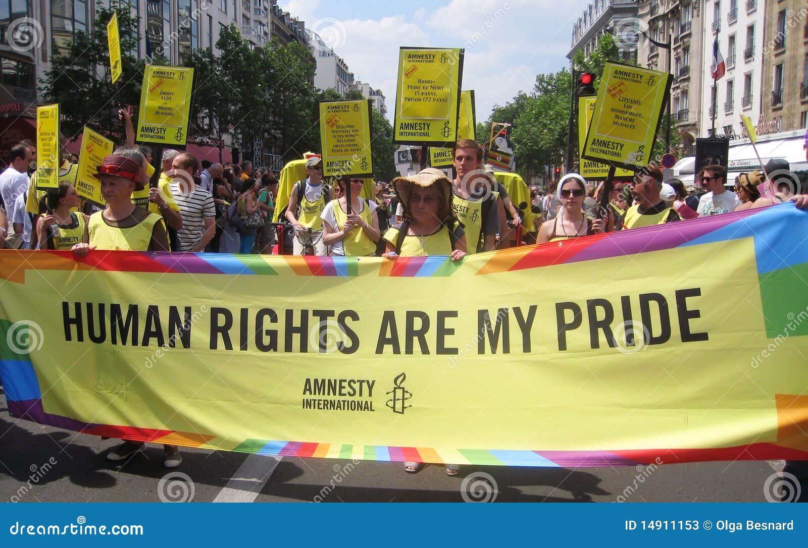 Amnesty International at Paris Gay Pride 2010 Editorial Stock Photo ...