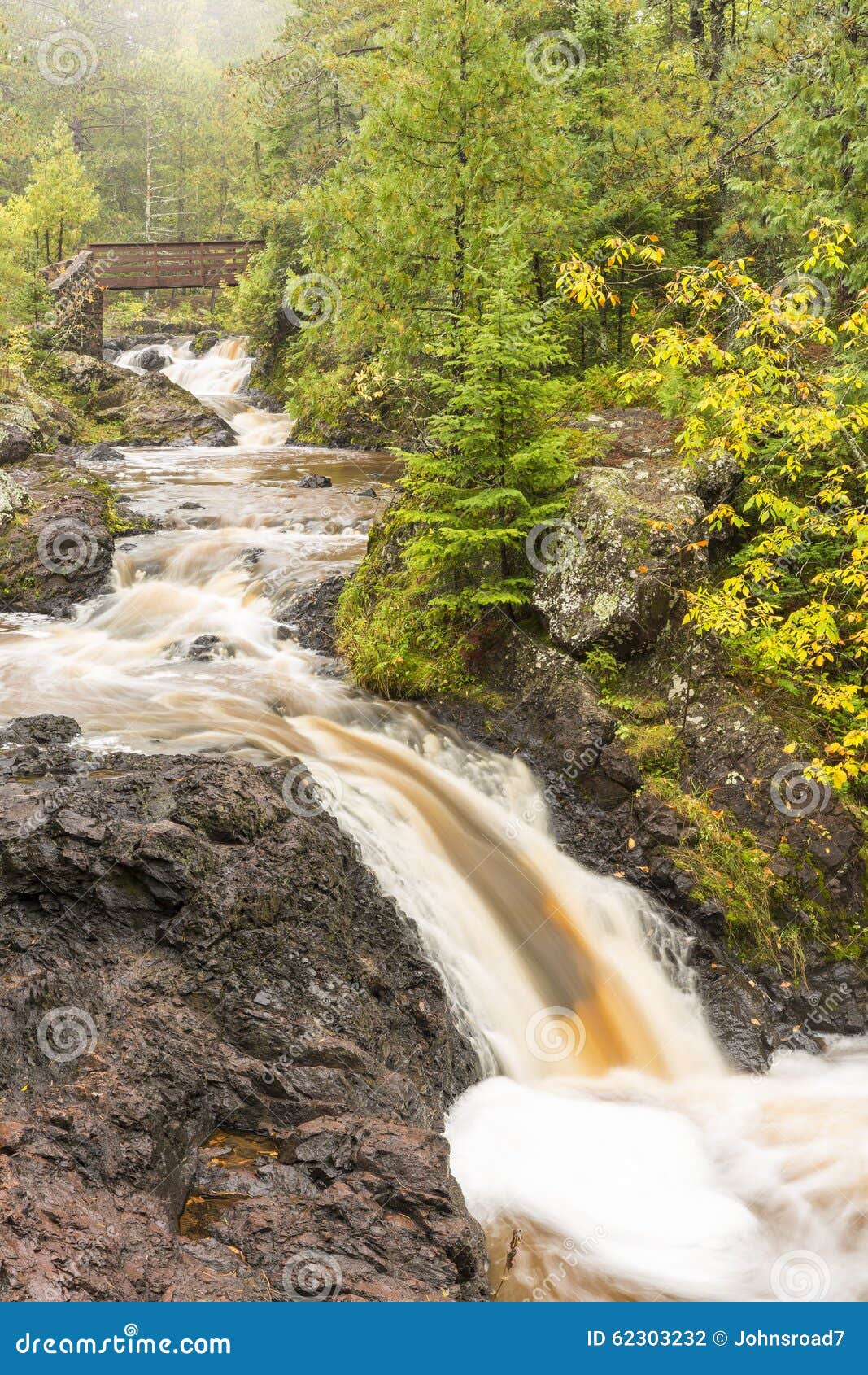 Amnicon Snake Pit Falls stock photo. Image of motion - 62303232