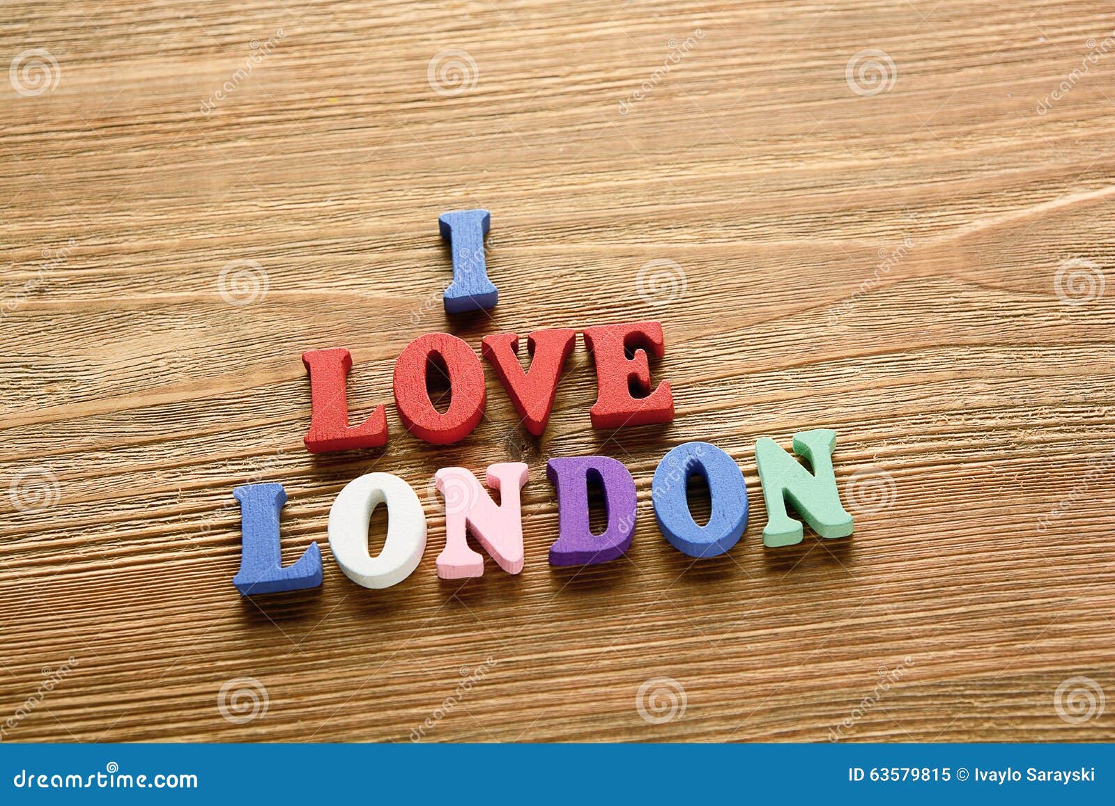 Amo Las Letras De Londres En La Madera Imagen de archivo - Imagen de ...