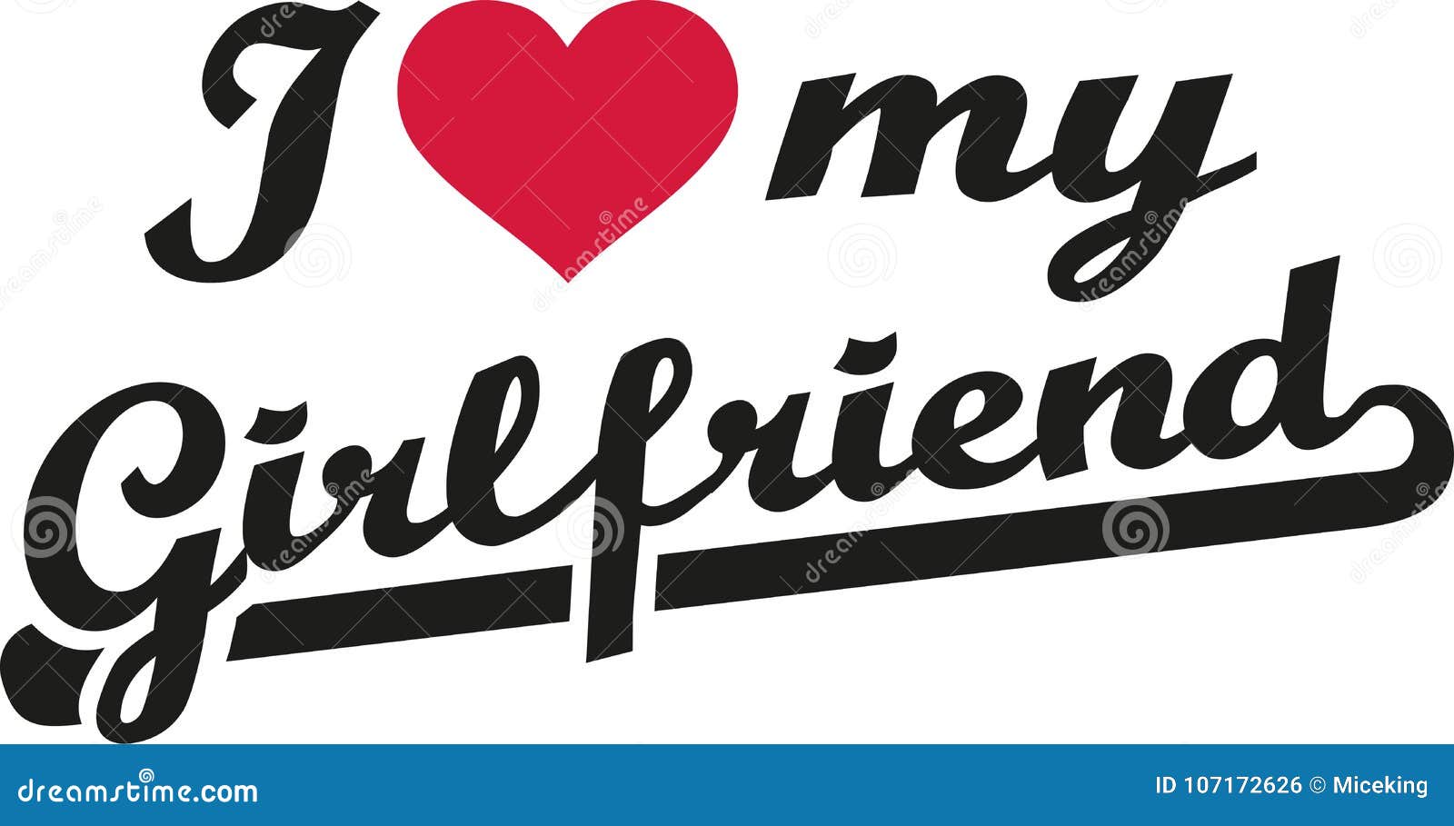 Amo a mi novia retra ilustración del vector. Ilustración de pictograma ...