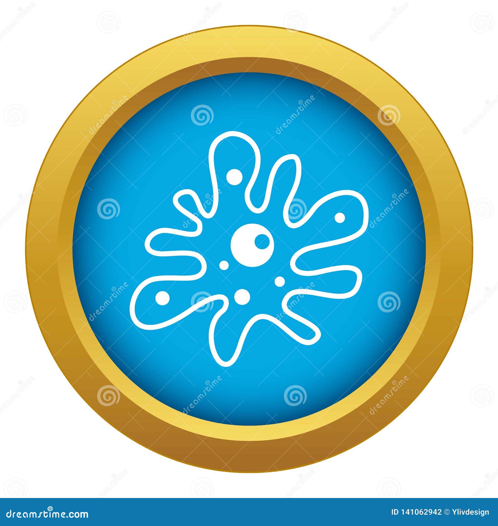 Amoeba Icon Vector From Microorganism Concept. Thin Line Illustration ...