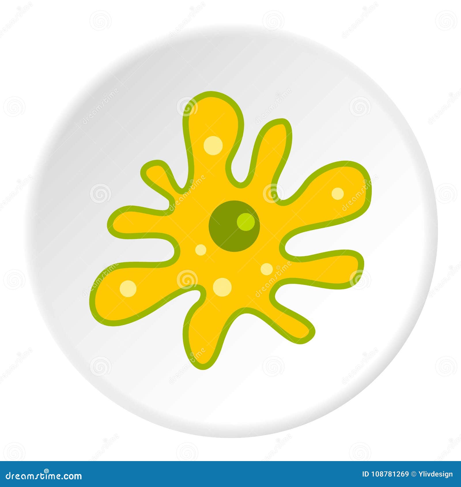 Amoeba Icon Vector From Microorganism Concept. Thin Line Illustration ...