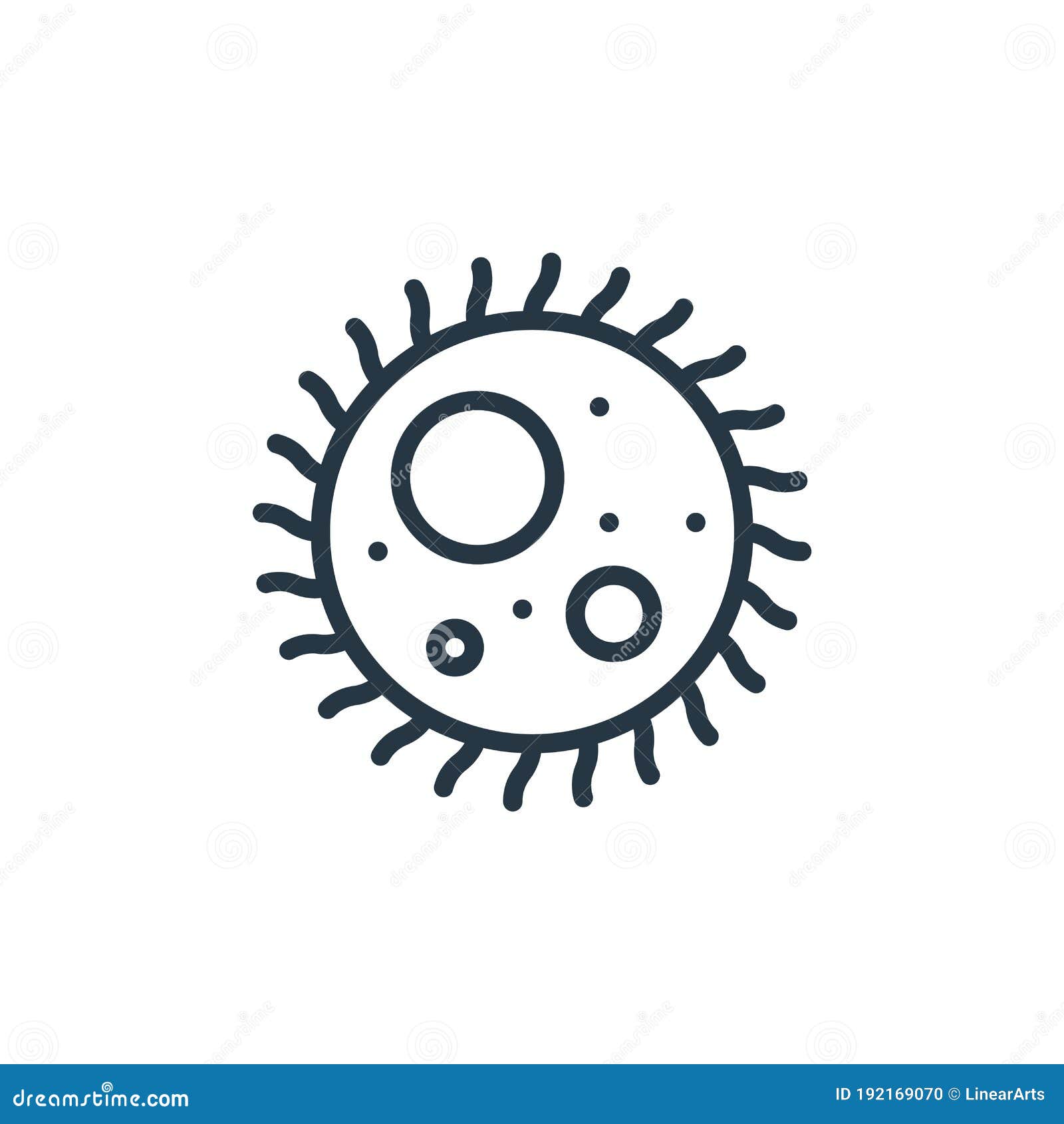 Amoeba - Microorganism - Vector Full Color Illustration For. Bacteria ...