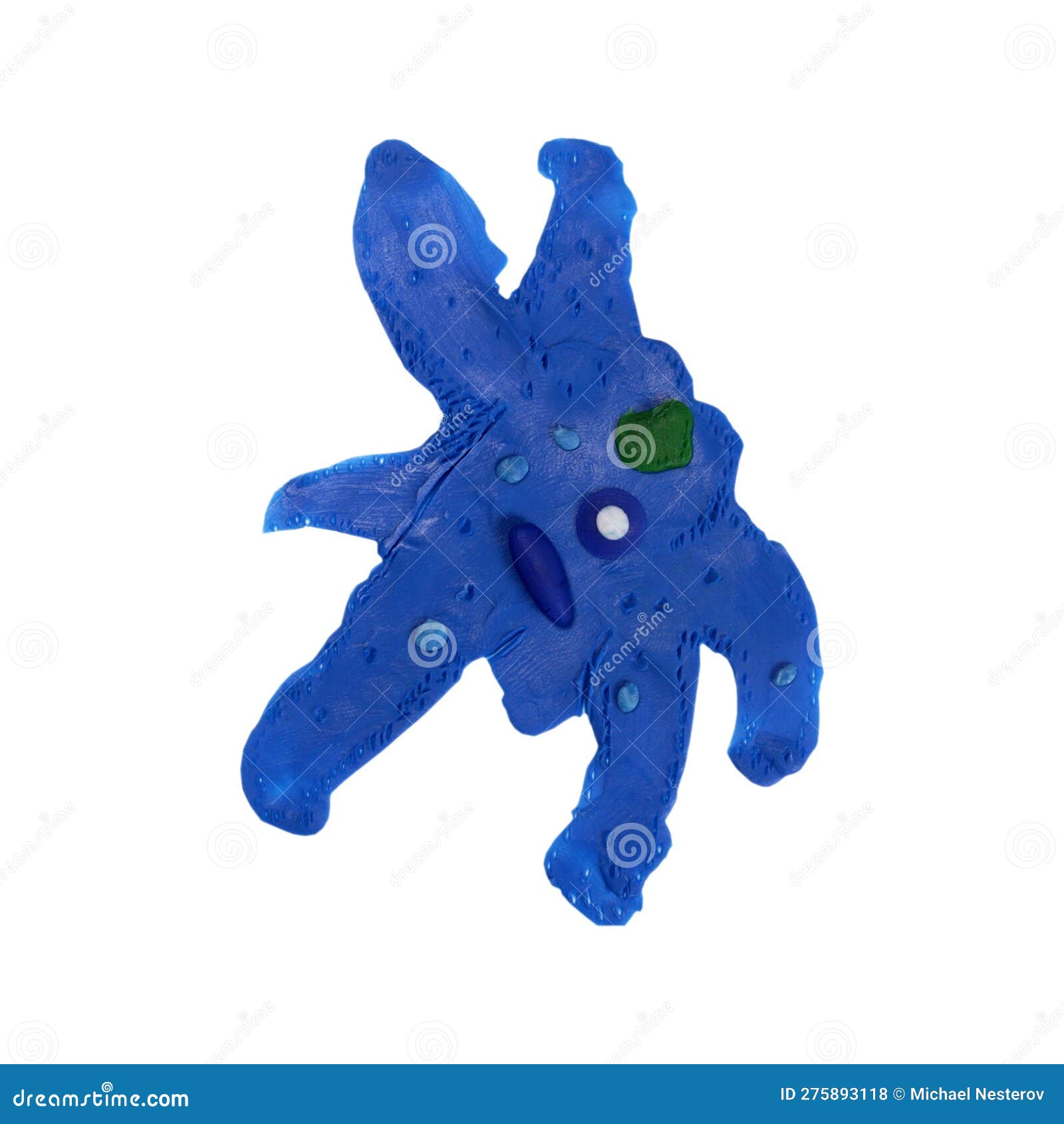 Amoeba Proteus, Plasticine Model Isolated on White Stock Photo - Image ...