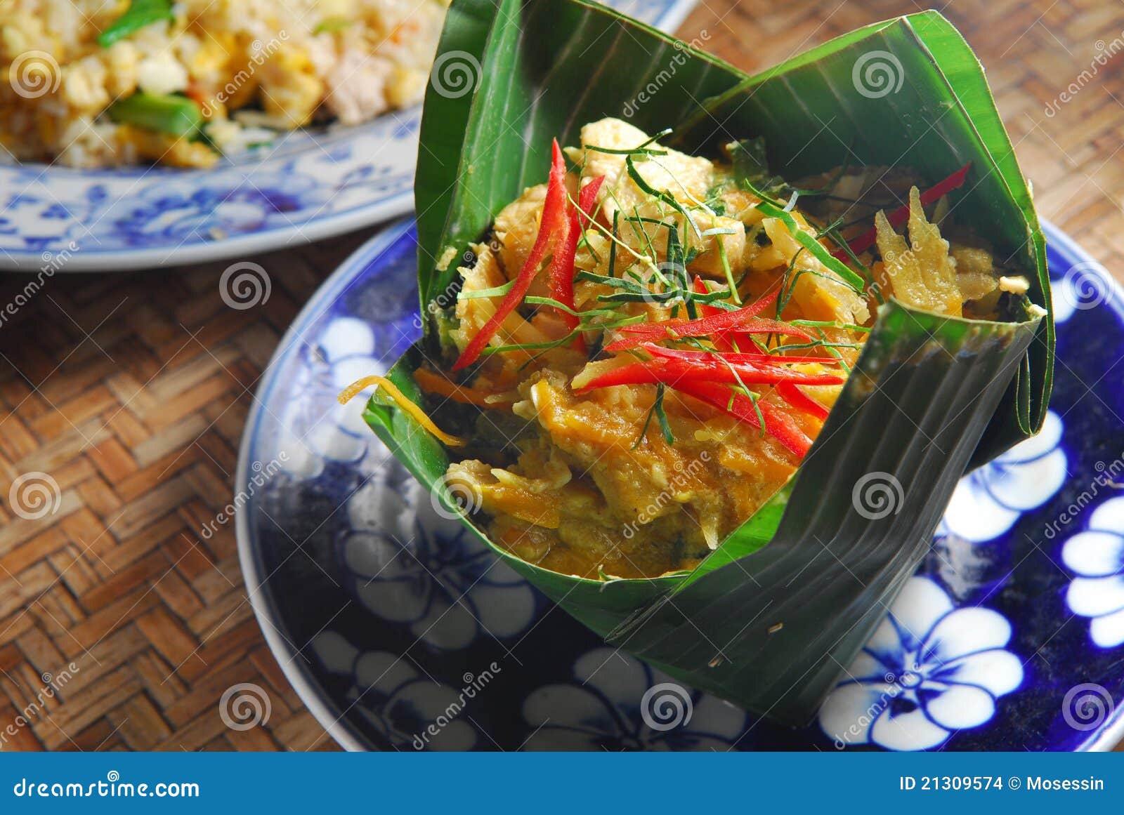 Amok Fish stock photo. Image of leaf, cuisine, pepper - 21309574