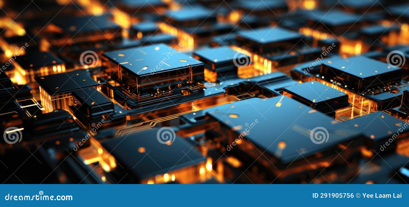 Amoled, OLED Tech Circuit Board Chip Electronics, Ai Stock Illustration ...