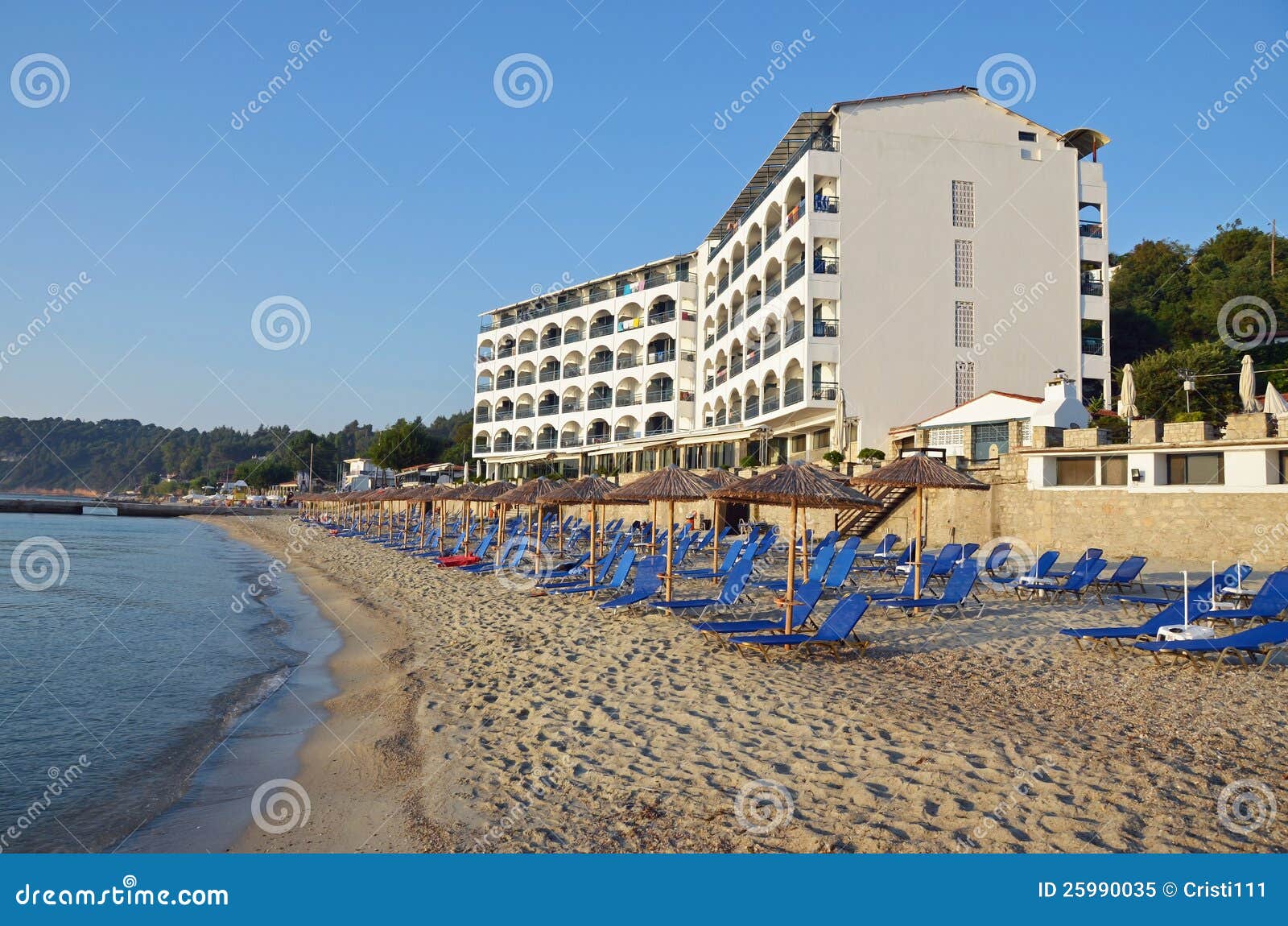 Amon Zeus beach stock image. Image of wave, ocean, stair - 25990035