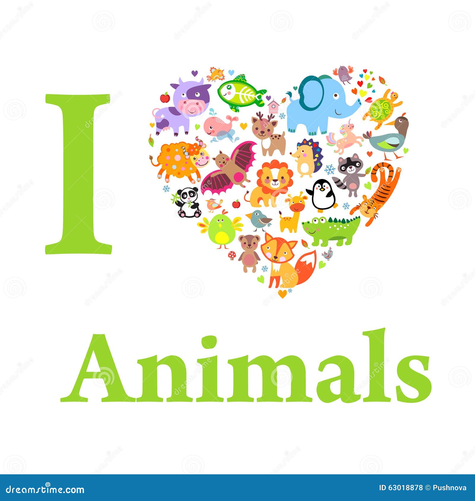 Amor de los animales ilustración del vector. Ilustración de muestra ...