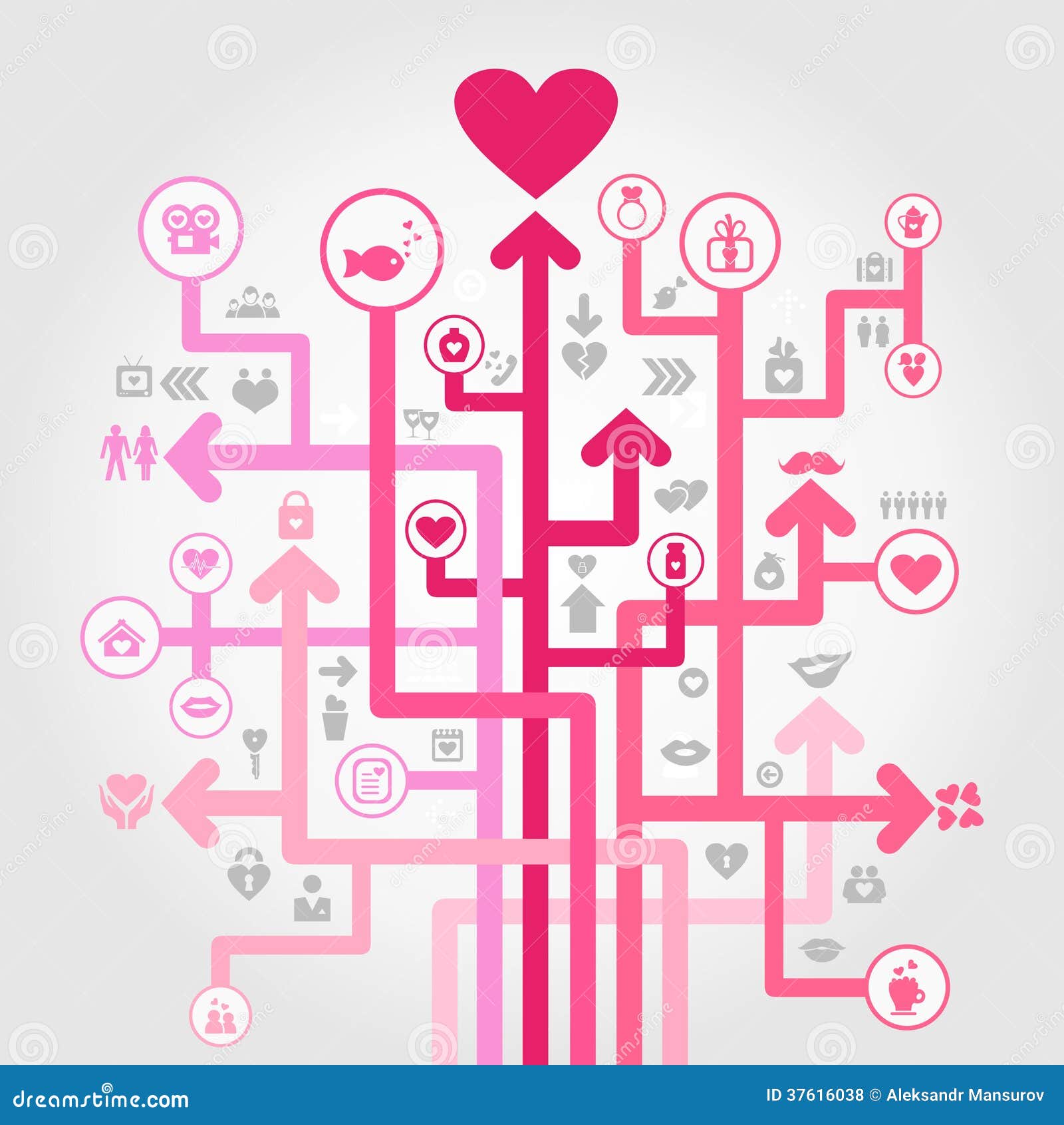 Amor de una flecha ilustración del vector. Ilustración de equipo - 37616038