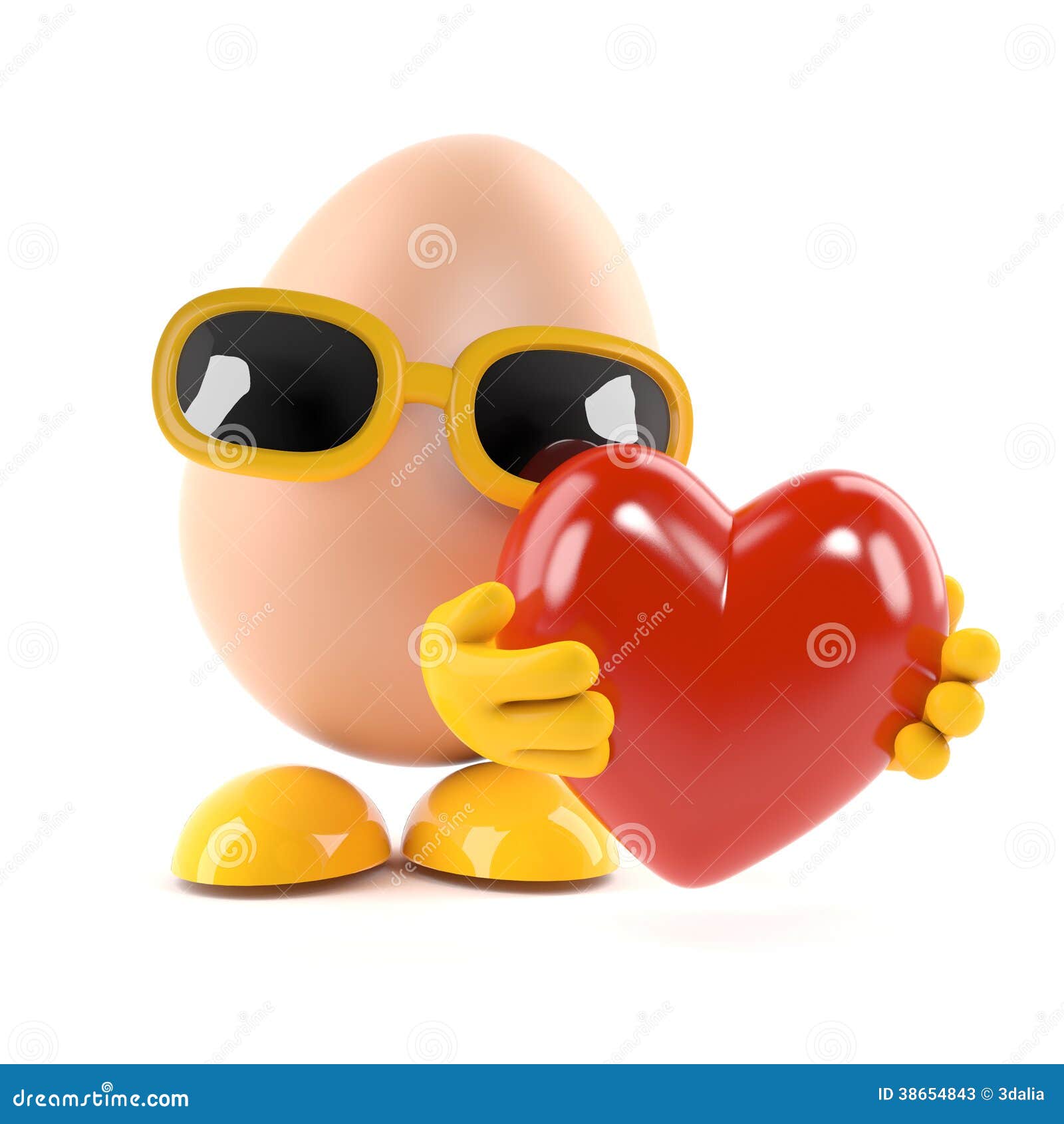 Amor del huevo 3d stock de ilustración. Ilustración de pascua - 38654843