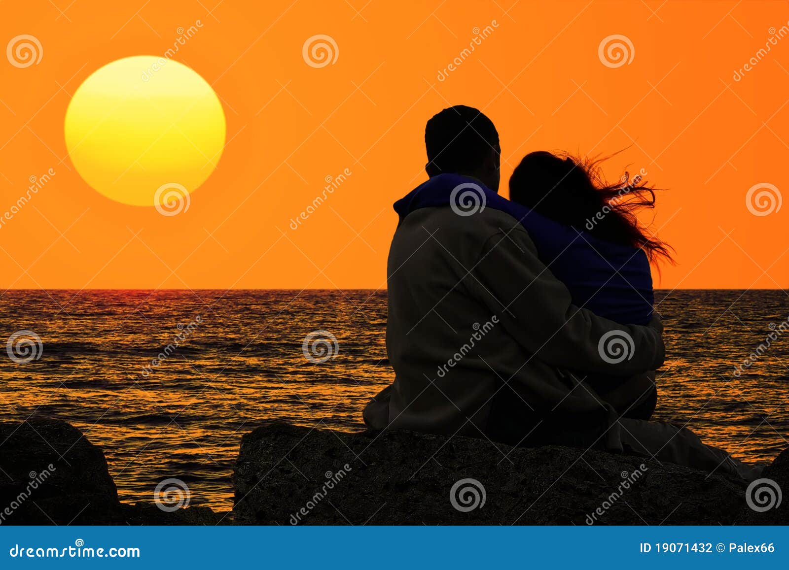 Amor e mar foto de stock. Imagem de romântico, beleza - 19071432