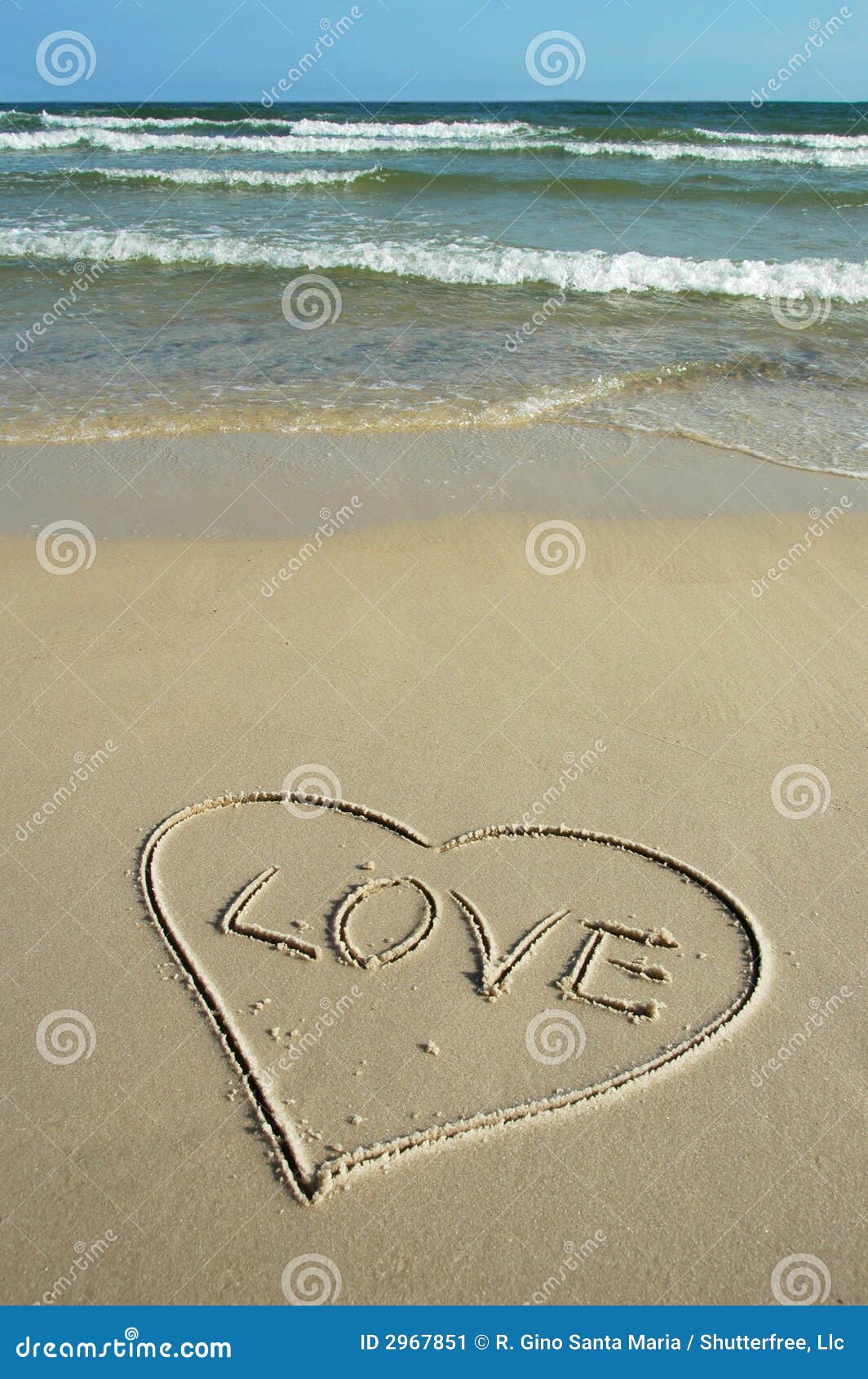 Amor e praia imagem de stock. Imagem de ondas, calma, isolado - 2967851