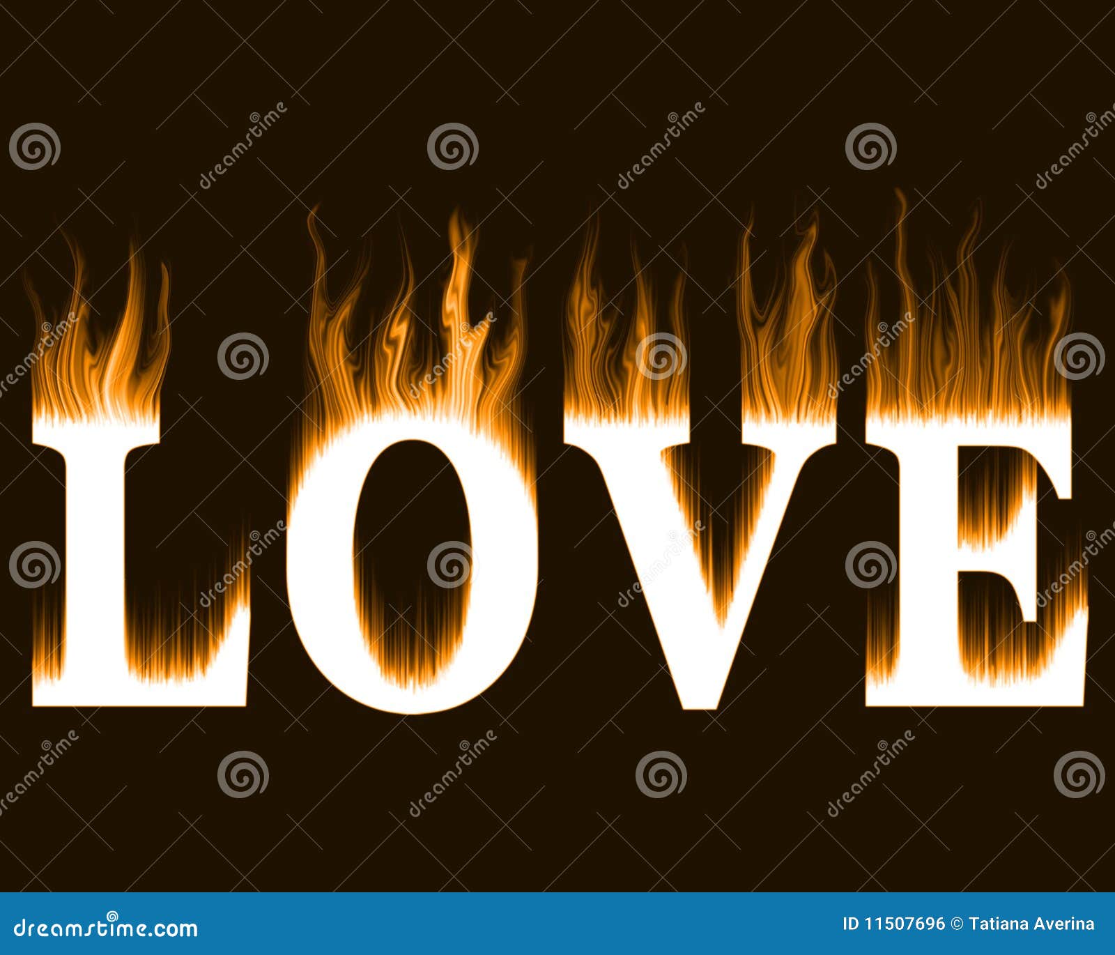 Amor en fuego stock de ilustración. Ilustración de fuego - 11507696