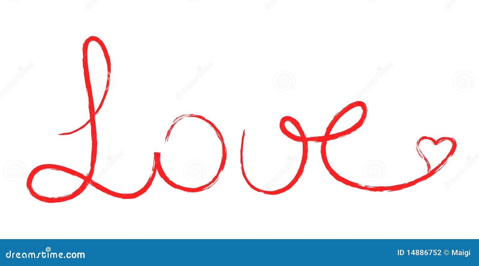 Amor escrito ilustración del vector. Ilustración de mensaje - 14886752