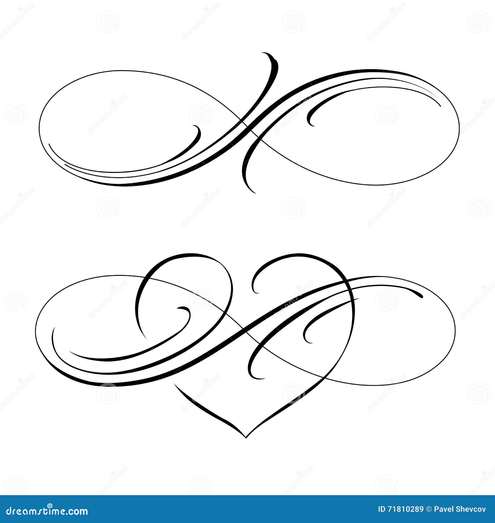 Amor infinito ilustração do vetor. Ilustração de pintura - 71810289