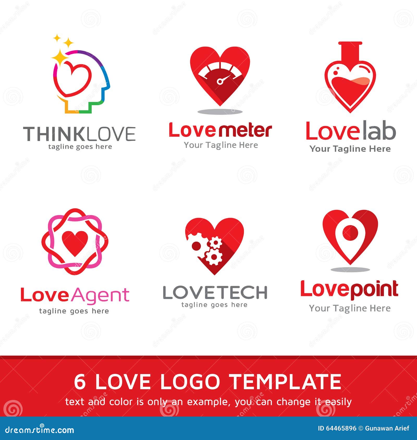 Amor Logo Template Design Vetora Ilustração do Vetor - Ilustração de ...