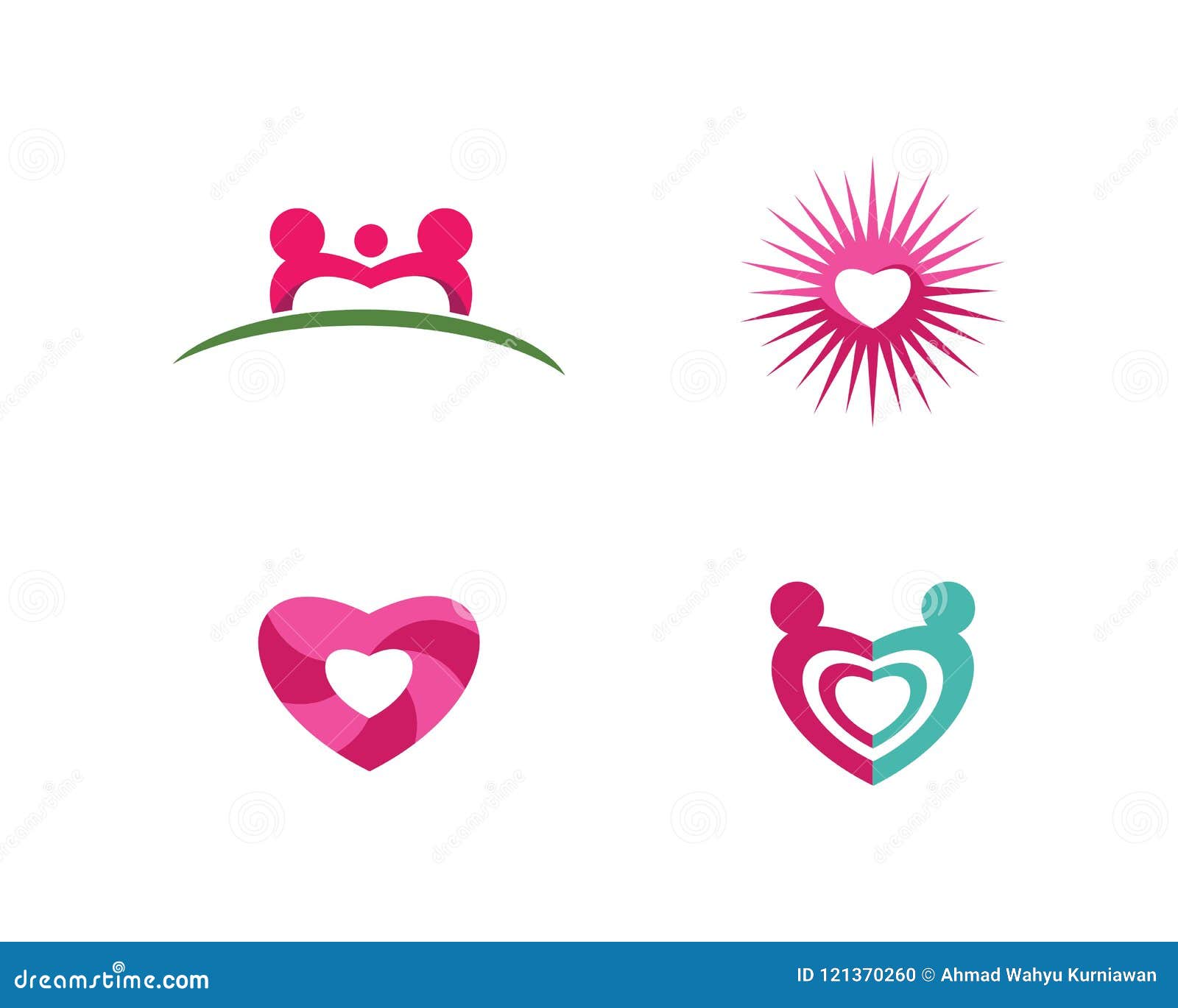 Amor Logo Vector ilustración del vector. Ilustración de sano - 121370260