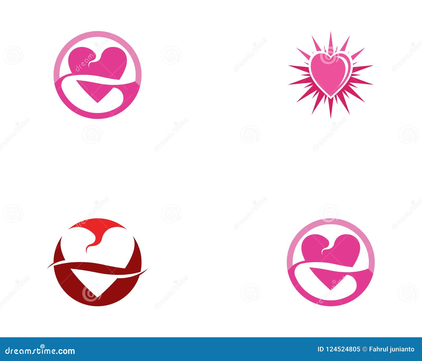 Amor Logo Vector Template ilustración del vector. Ilustración de ...