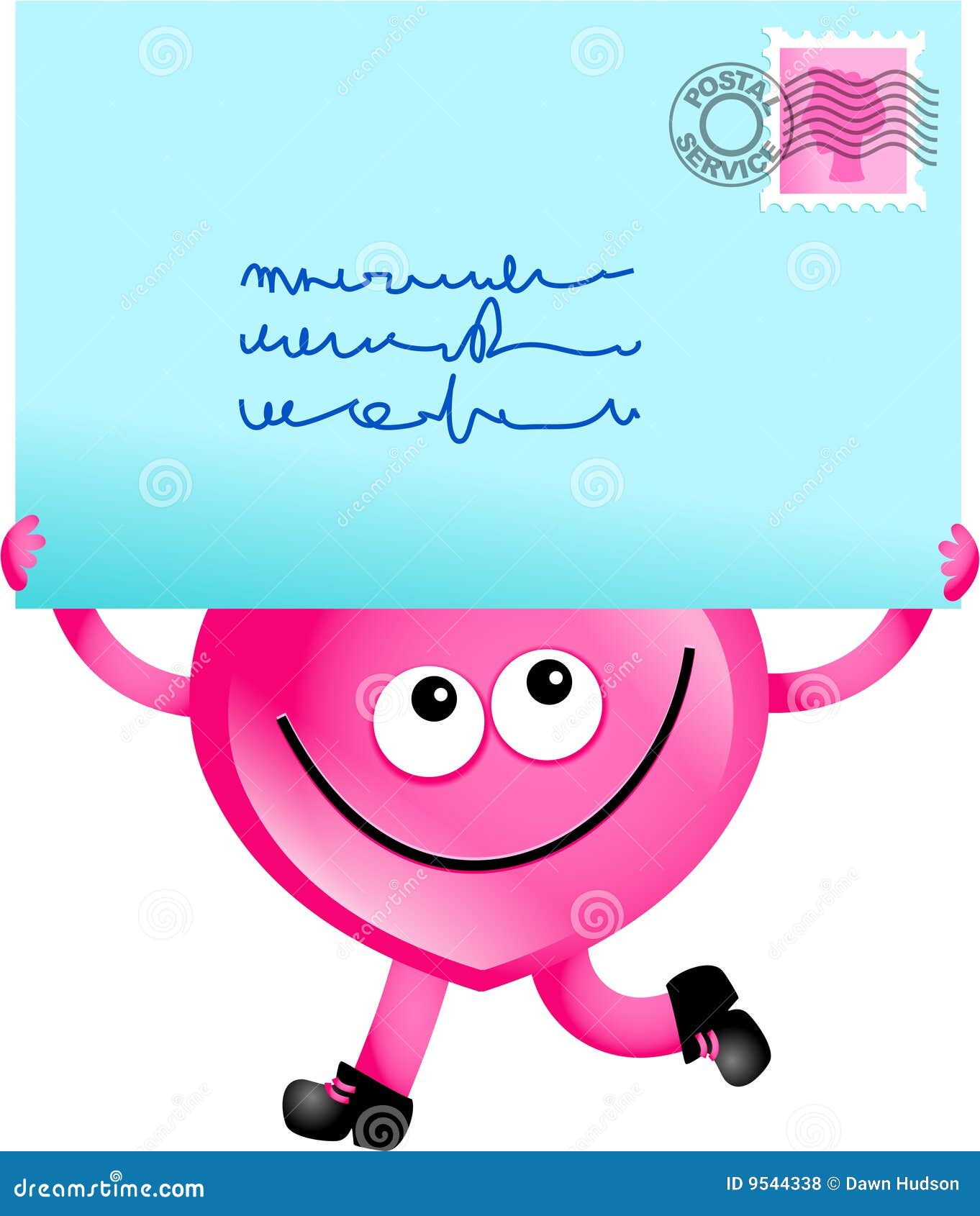 Amore della posta illustrazione di stock. Illustrazione di valentina ...