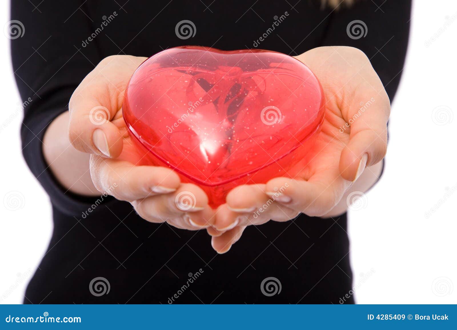 Amore e cuore immagine stock. Immagine di giovane, signora - 4285409