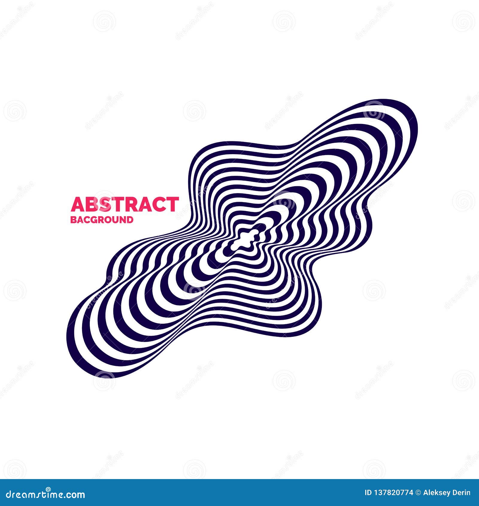 Amorfe Elementen Met Het Effect Van Visuele Vervorming Vector ...