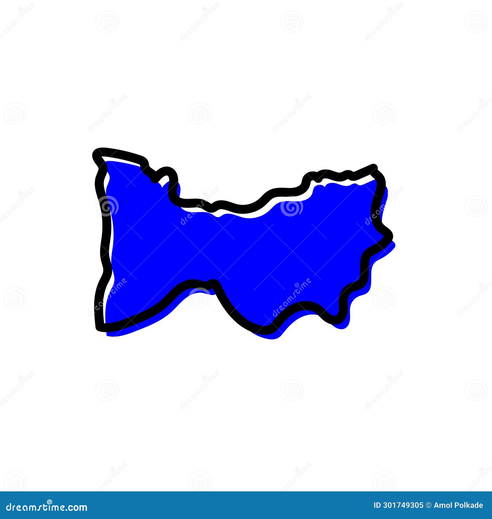 Amoron I Mania Region of Madagascar Vector Map Stock Illustration ...