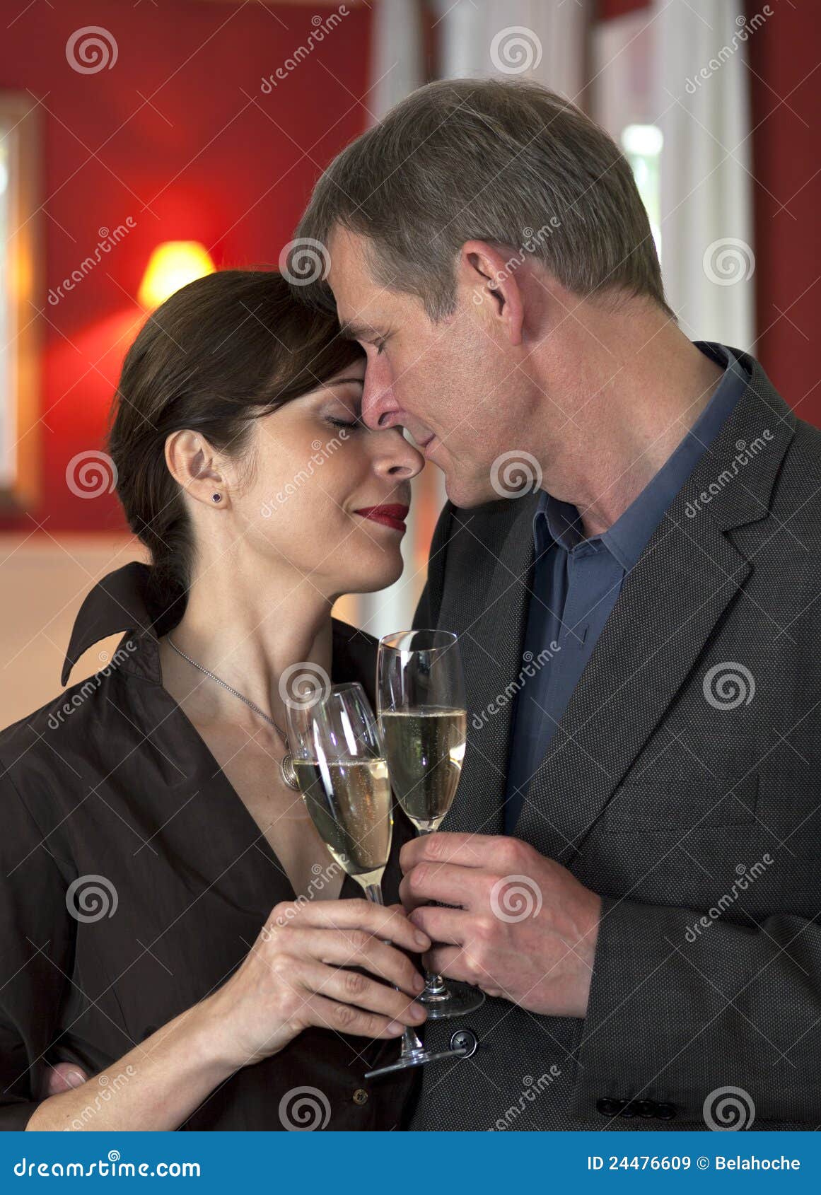 Amorous Couple on Romantic Date Stock Image - Image of romance, lovers ...