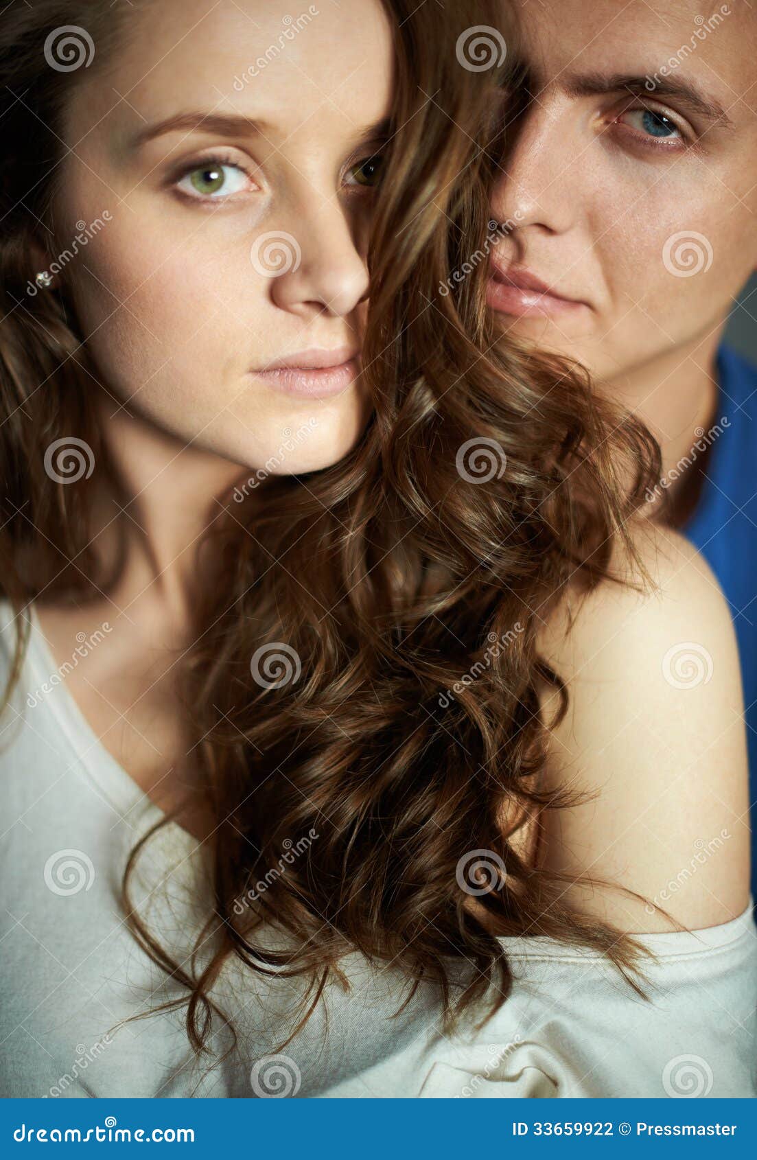 Amorous couple stock photo. Image of feminine, caucasian - 33659922