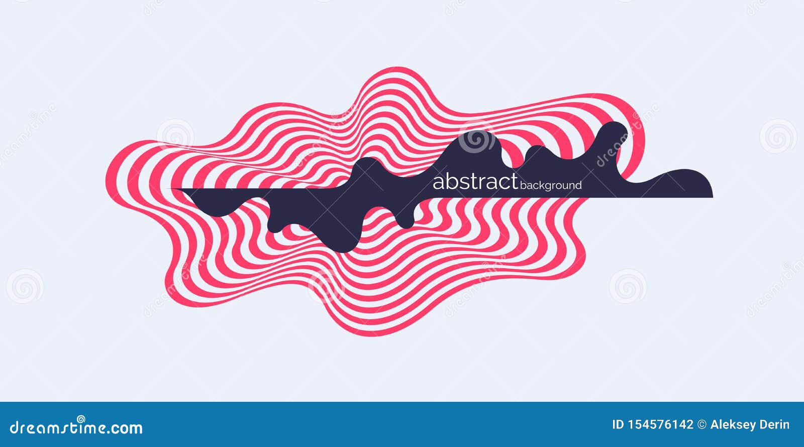 Amorphous Elements with the Effect of Visual Distortion. Stock Vector ...