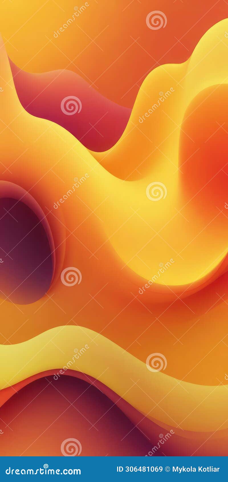 Amorphous Shapes in Yellow Orange Stock Image - Image of texture ...