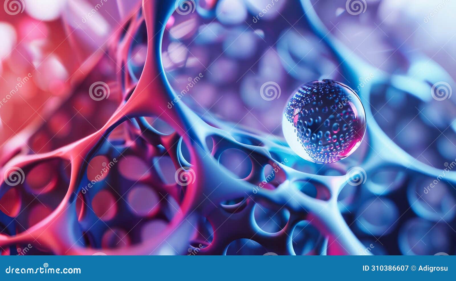 Amorphous Structure Changing Its Shape Stock Illustration ...