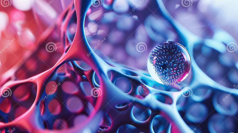 Amorphous Structure Changing Its Shape Stock Illustration ...