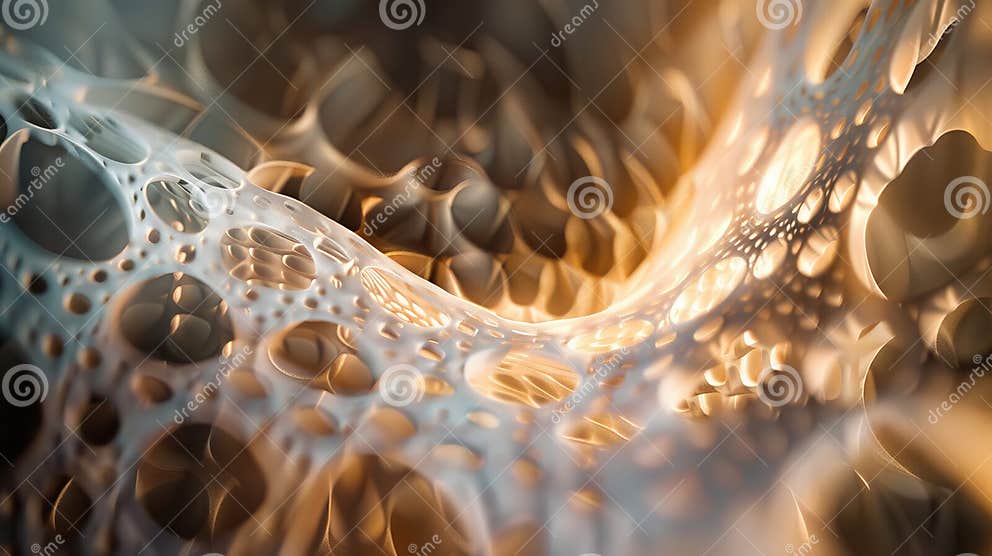 Amorphous Structure Changing Its Shape Stock Illustration ...