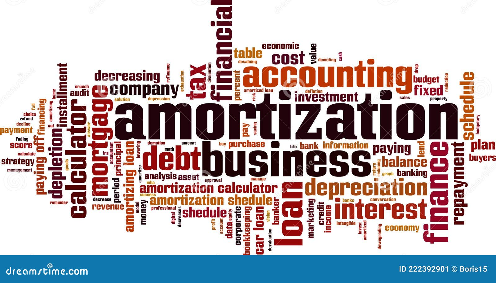 Amortization Illustration Concept With Hand Business Man Signing A ...