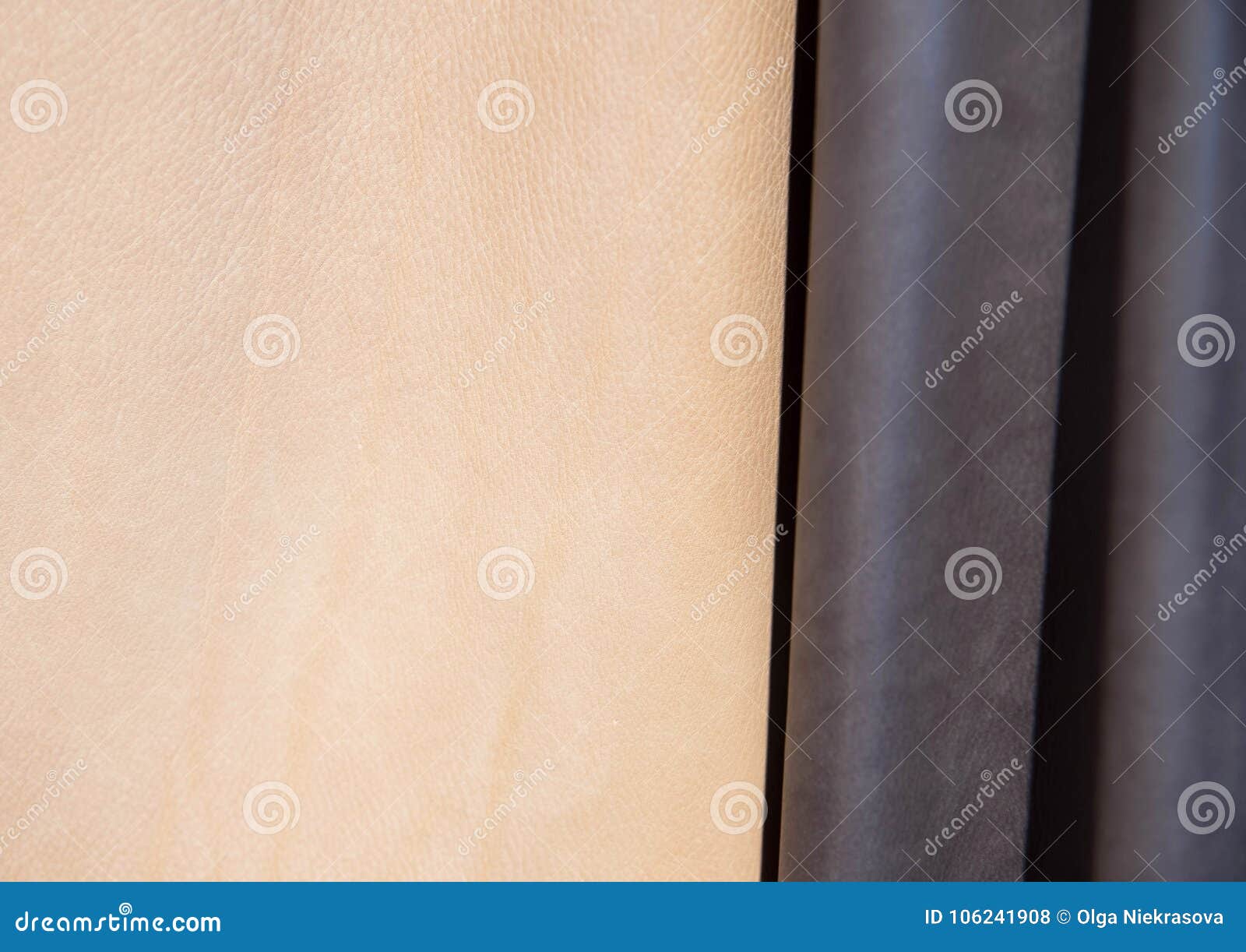 Amostra Da Paleta De Cores Do Material De Couro Foto de Stock - Imagem ...