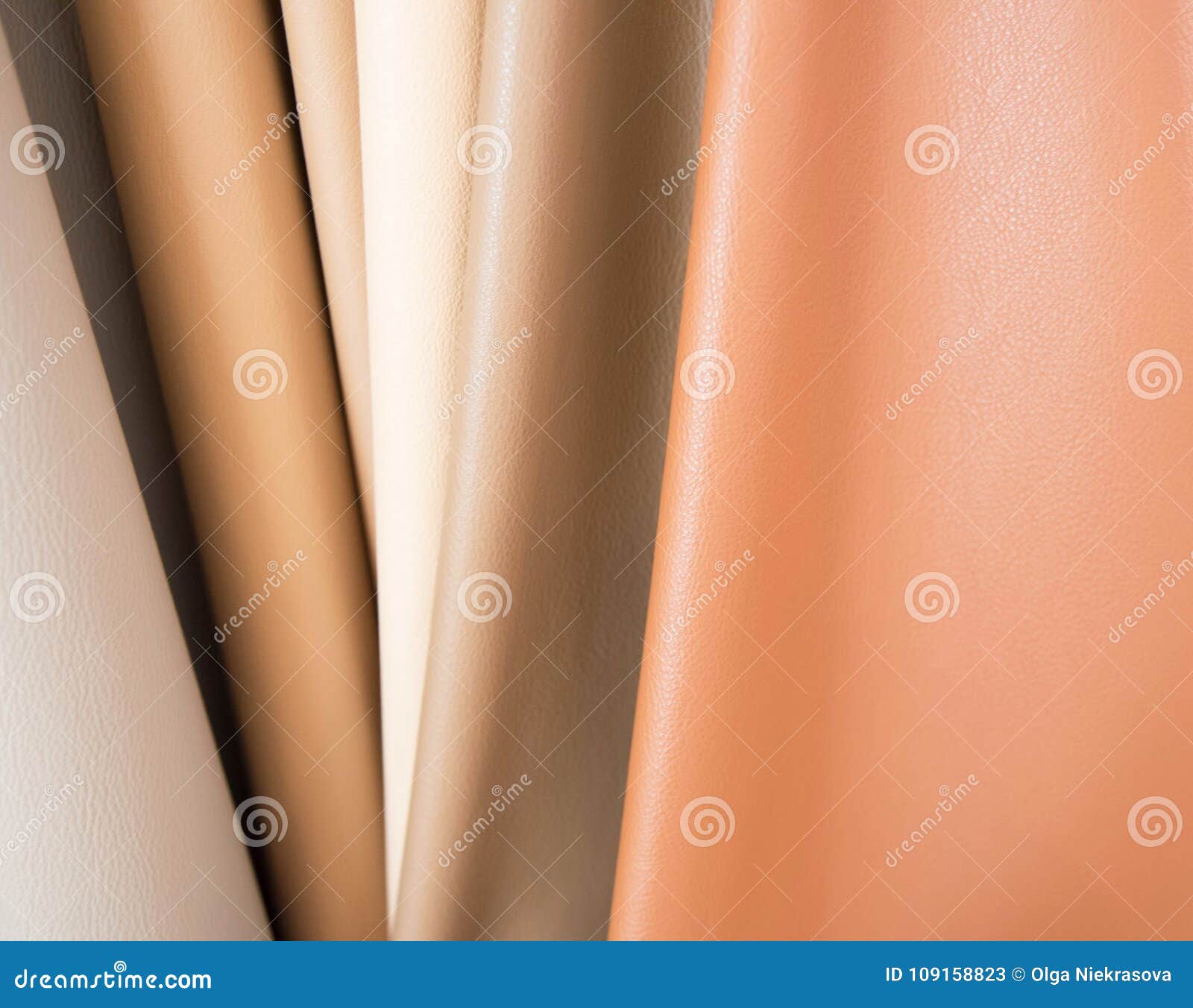 Amostra Da Paleta De Cores Do Material De Couro Imagem de Stock ...