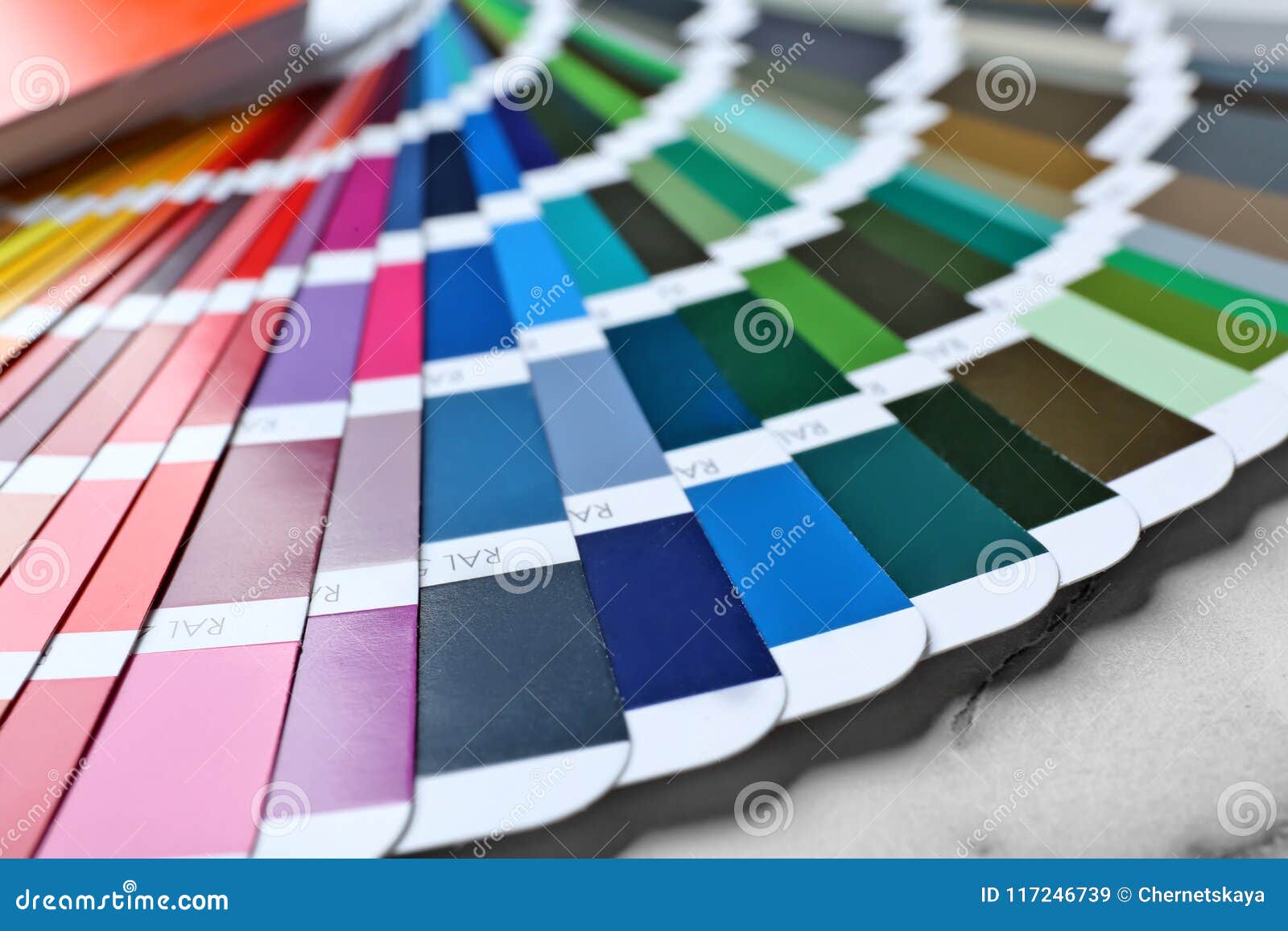 Amostras Da Paleta De Cores, Close Up Imagem de Stock Editorial ...