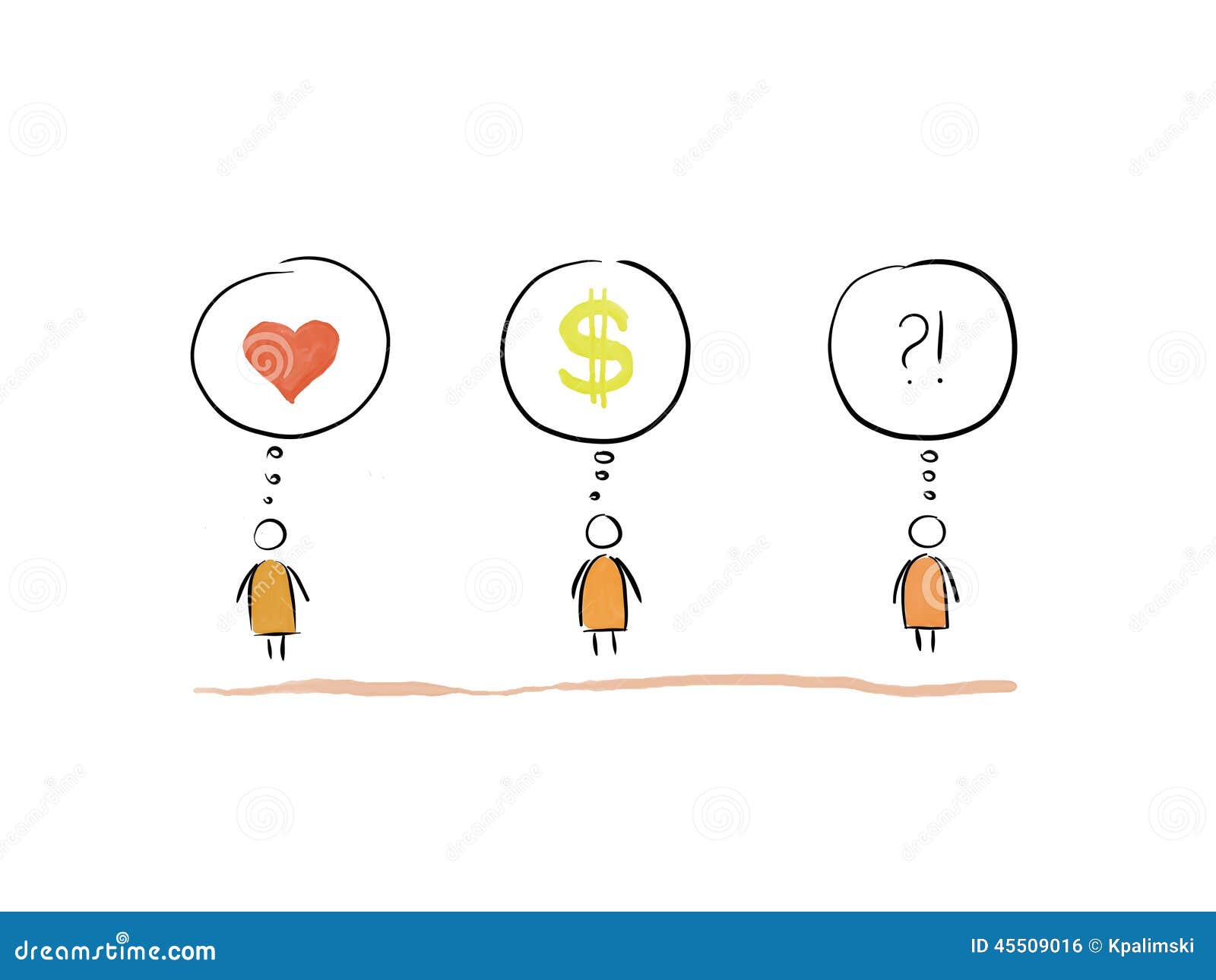 Amour, argent et question illustration stock. Illustration du blanc ...