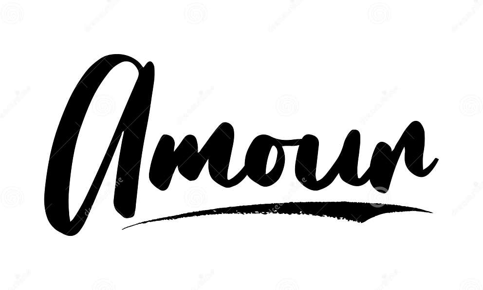 Amour Bold Typography Lettering Text Vector Design Quote Stock Vector ...