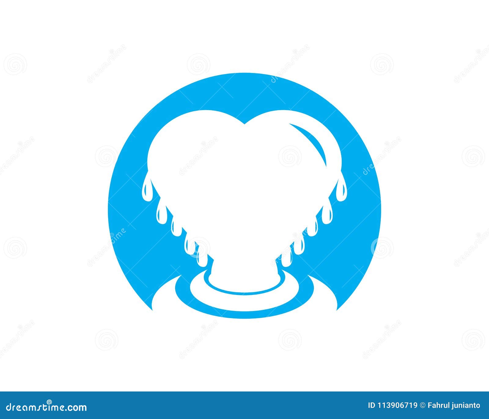 Amour Logo Vector Template illustration de vecteur. Illustration du ...