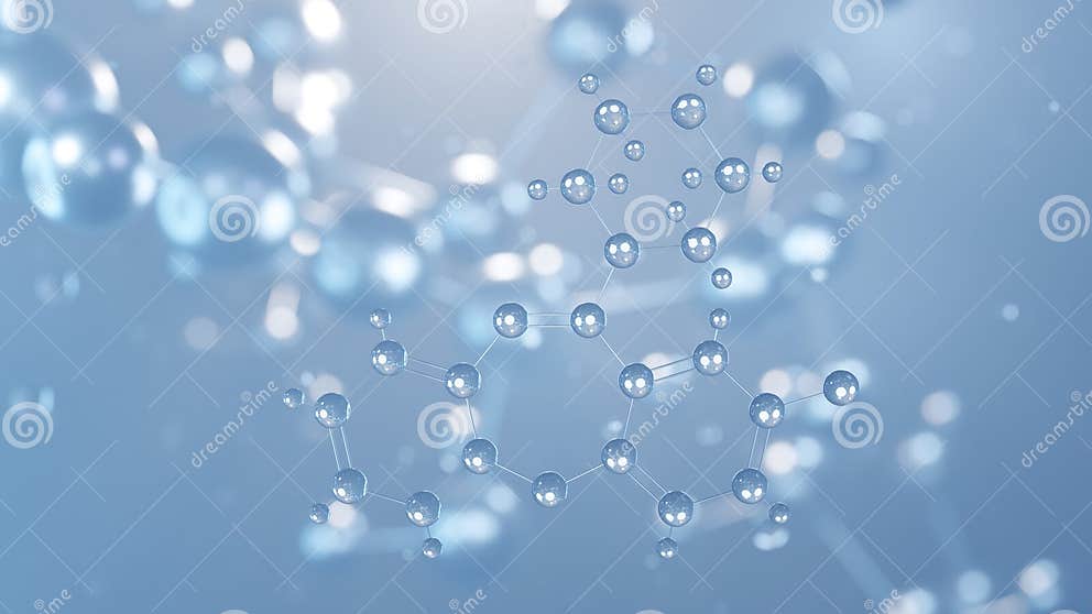 Amoxapine Molecular Structure 3d, Antidepressant, Structural Chemical ...